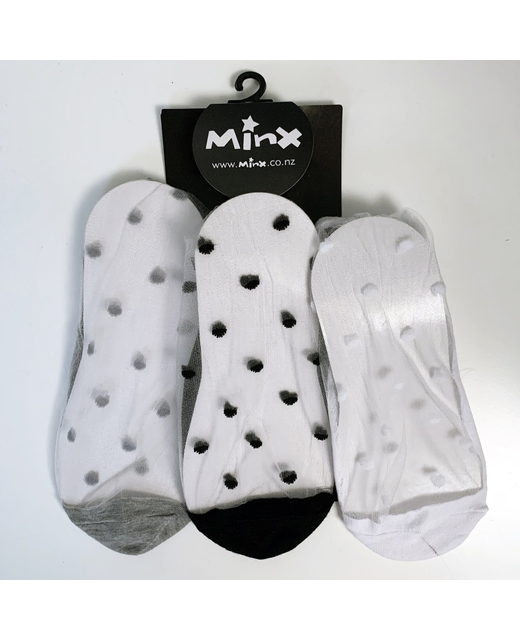 Minx Spot Sock Sheer 3 Pack - Brand-Minx : Preview & District - Minx ...