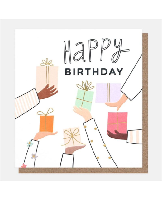 Presents In Hand Birthday Card - Brand-Livewires : Preview & District ...