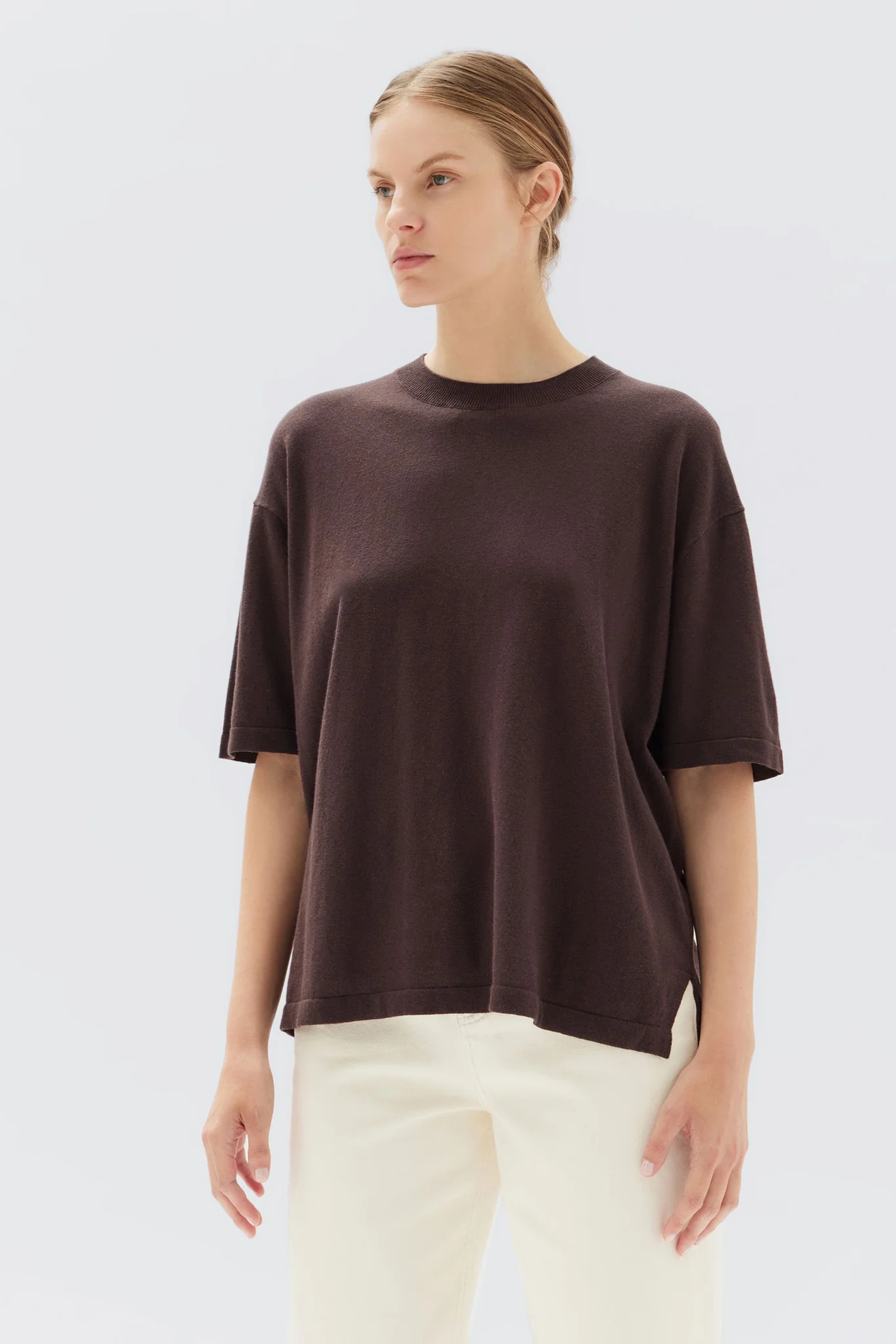 Assembly Label Cotton Relaxed Cashmere Tee - Brand-Assembly Label ...