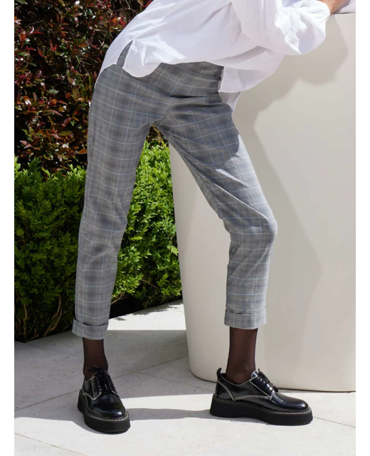 Sills Cuffed Check Hepburn - Navy Check - Brand-Sills & Co. : Preview ...