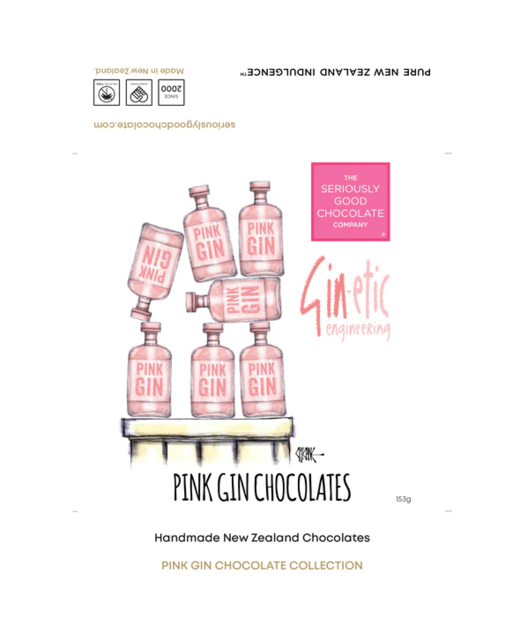 Seriously Good Chocolate Pink Gin Ginetics - 9 Box - Brand-Seriously ...
