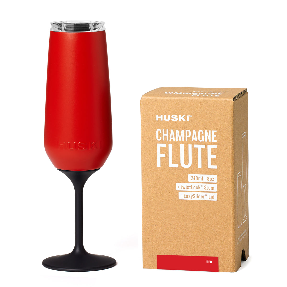 Huski Champagne Flute - Red - Brand-Huski : Preview & District - Huski