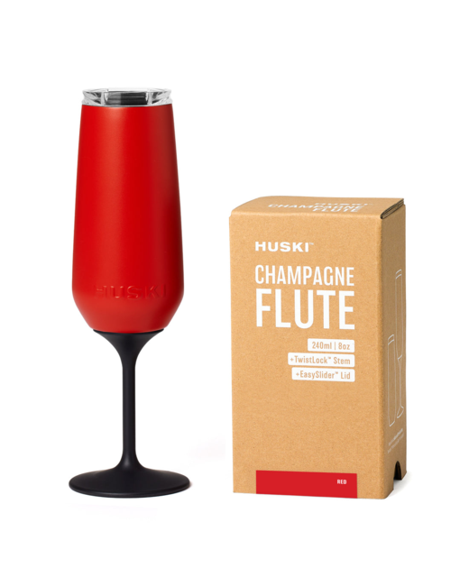Huski Champagne Flute - Red - Brand-Huski : Preview & District - Huski